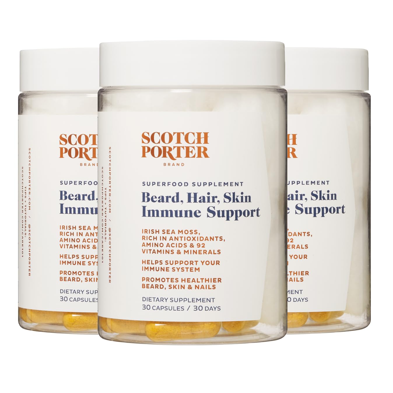 Amazon.com: Scotch Porter Superfood Supplement | Beard, Hair, Skin and ...