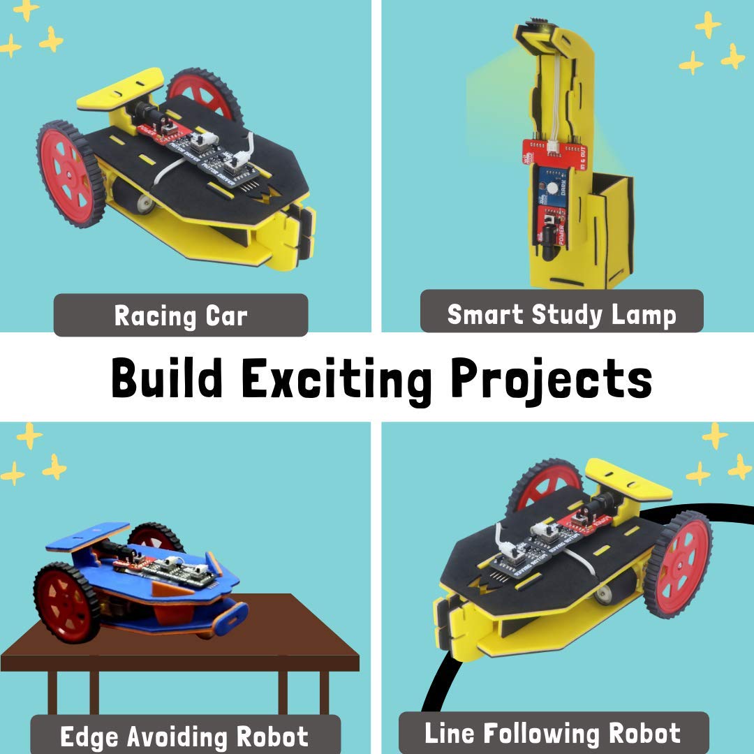 WitBlox Mega DIY Robotics Kit for 101 Projects || Plug & Fit Modular ...