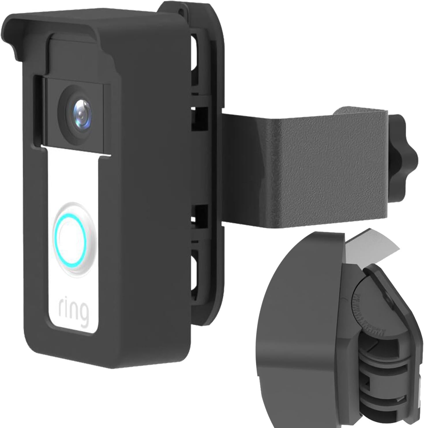 Mordely Doorbell Camera Mount for Apartment Door No Drill, Anti-Theft ...