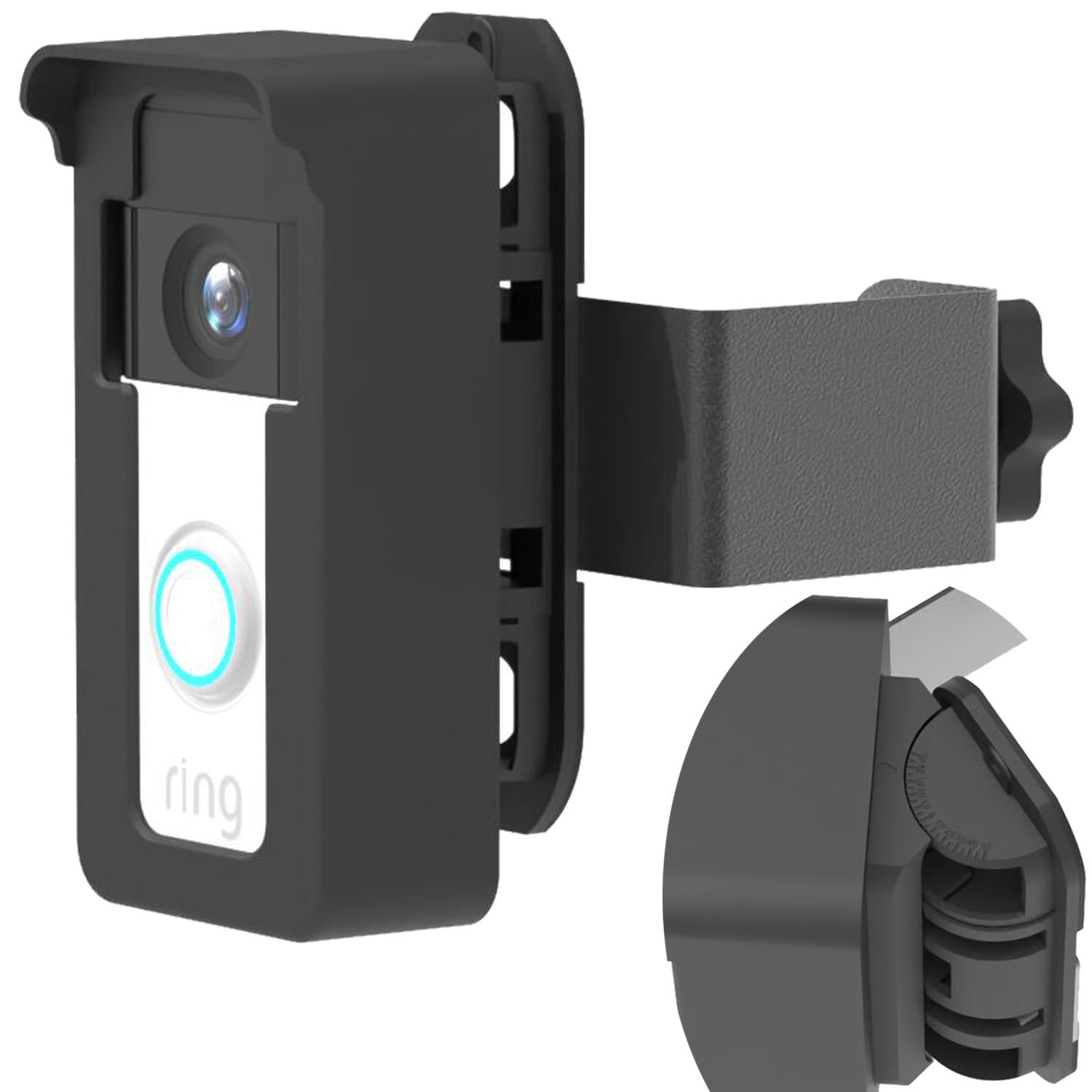 Mordely Doorbell Camera Mount for Apartment Door No Drill, Anti-Theft ...