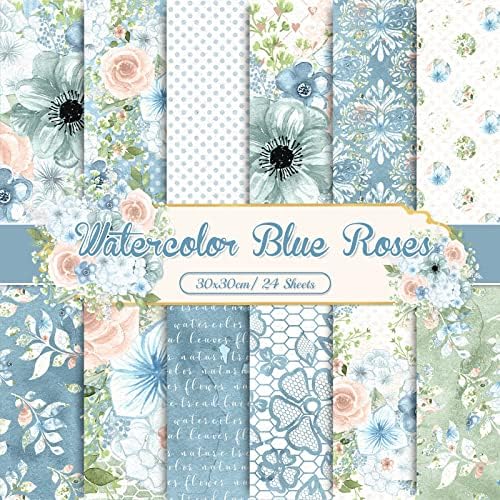 Amazon.com : Pattern Paper Pack - Watercolor Florals - 12x12 Scrapbook ...