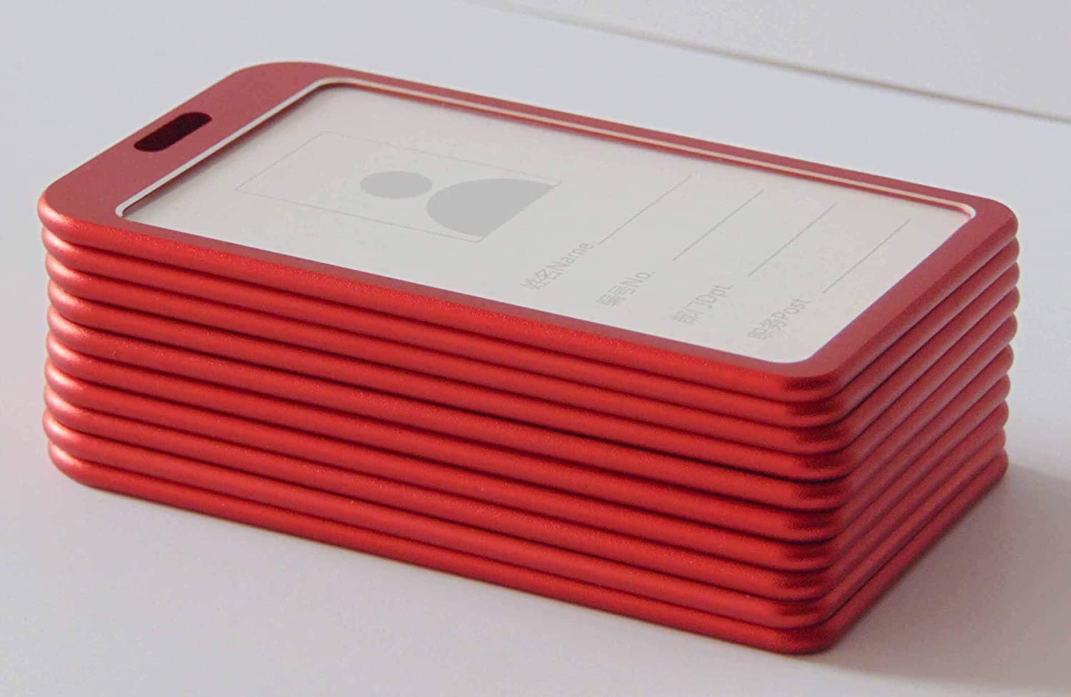 JSMSH Vertical i- Cards| Hard Metal ID Card Holder/Badge for Office ...