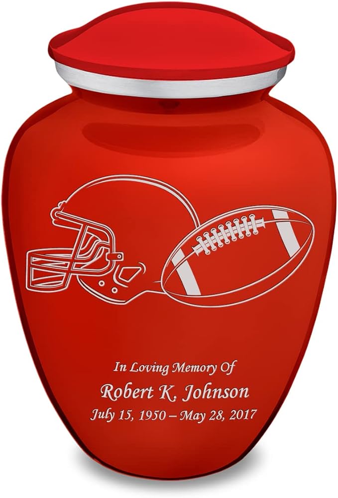 Amazon.com: Geturns - Adult Personalized Football Cremation Urns for ...