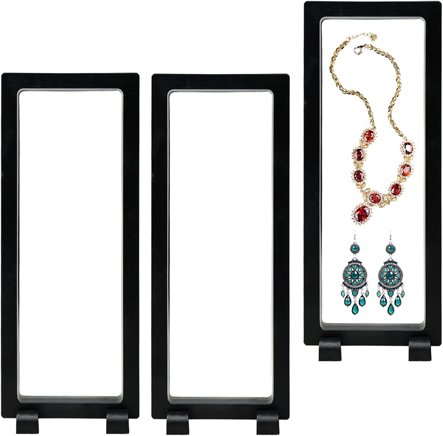 TULEBOLIAN 3pcs 3D Transparent Floating Frame, Suspension Display Frame ...