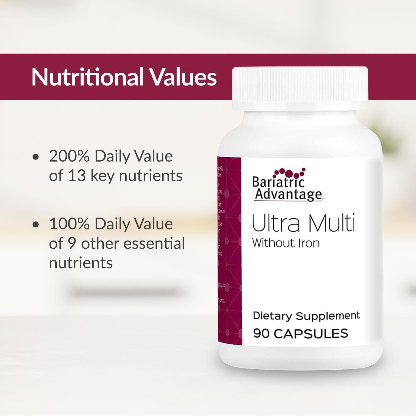 Snapklik.com : Bariatric Advantage Ultra Multi Without Iron, High ...