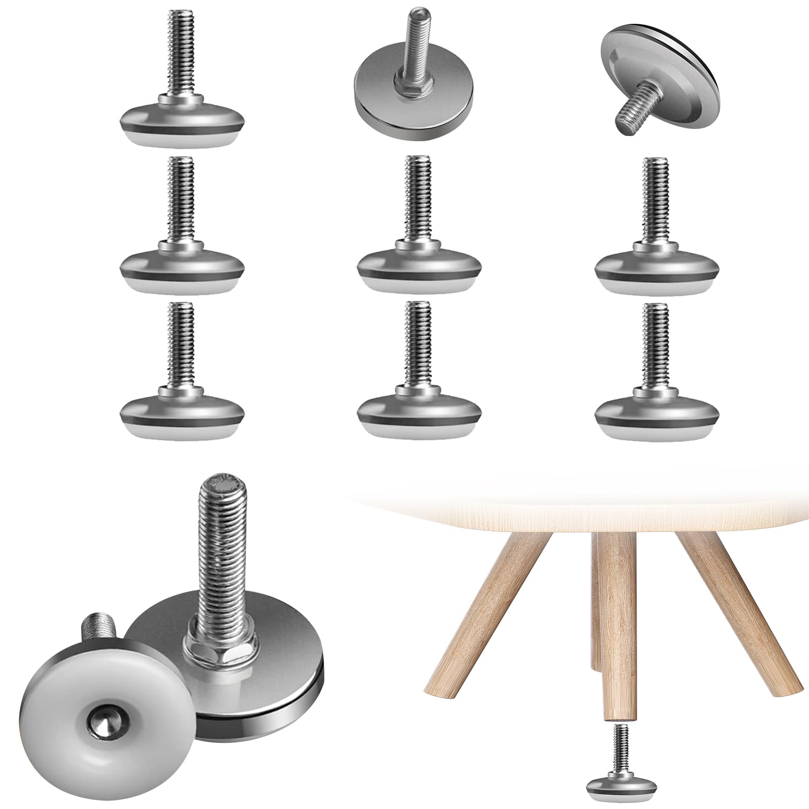 Amazon.com: WYMHYZ Adjustable Furniture Feet, 20 Pack Heavy Duty ...