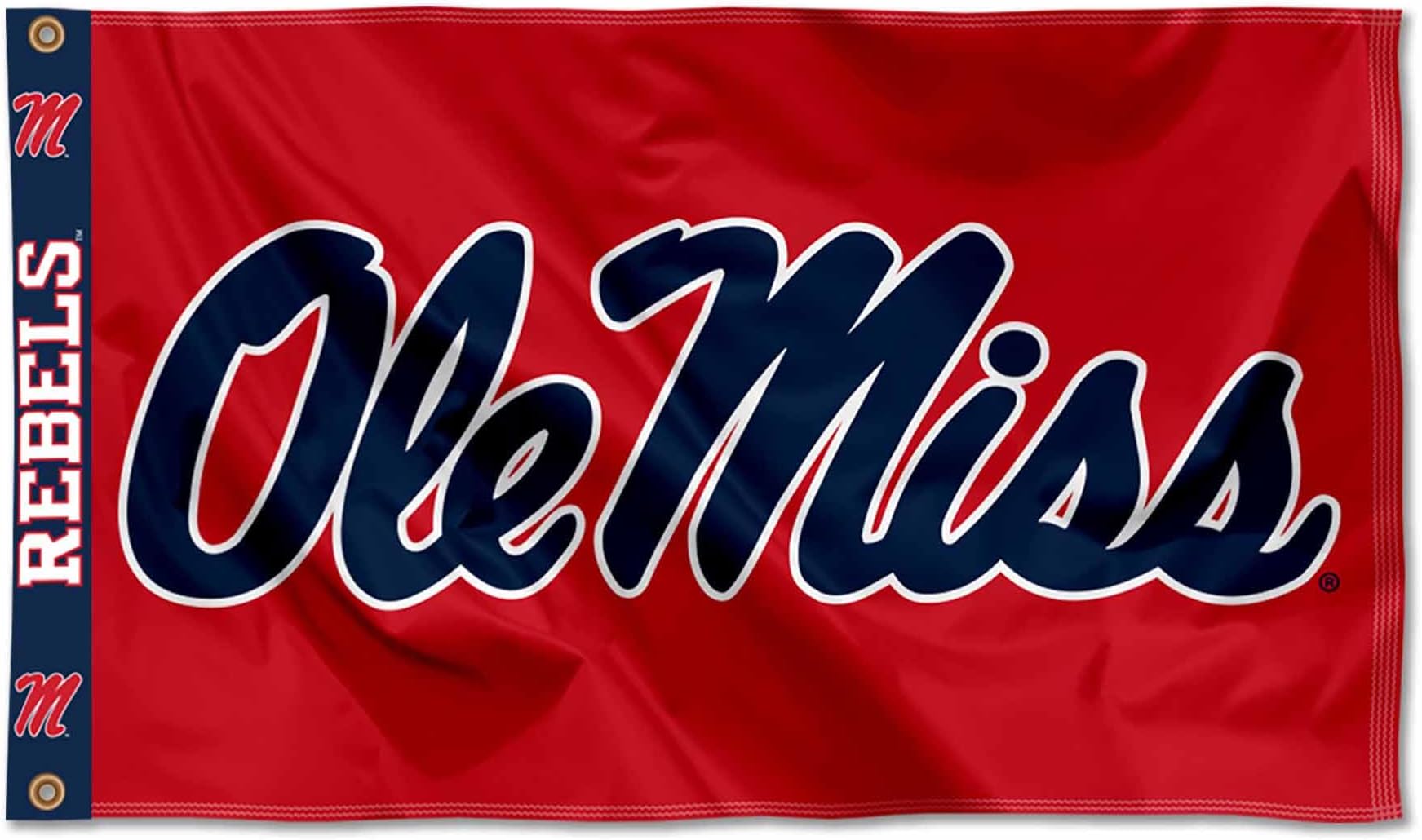 Amazon.com : Ole Miss Hotty Toddy Large Grommet Banner Flag : Patio ...