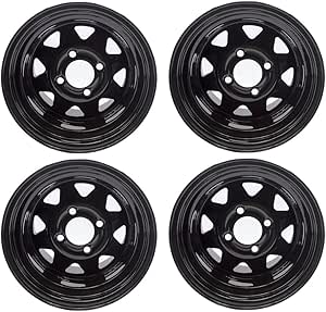 Amazon.com: Front Rear 12x8.5 4/4 Wheel RIMS for Garden Lawn Mower ...