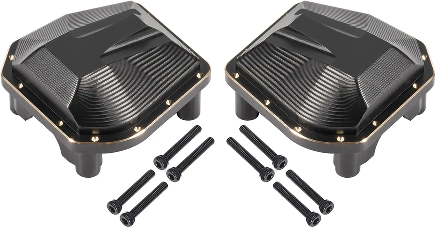 Amazon.com: AMK SCX10 PRO Diff Cover 2pcs 66g Brass Diff Cover Front ...