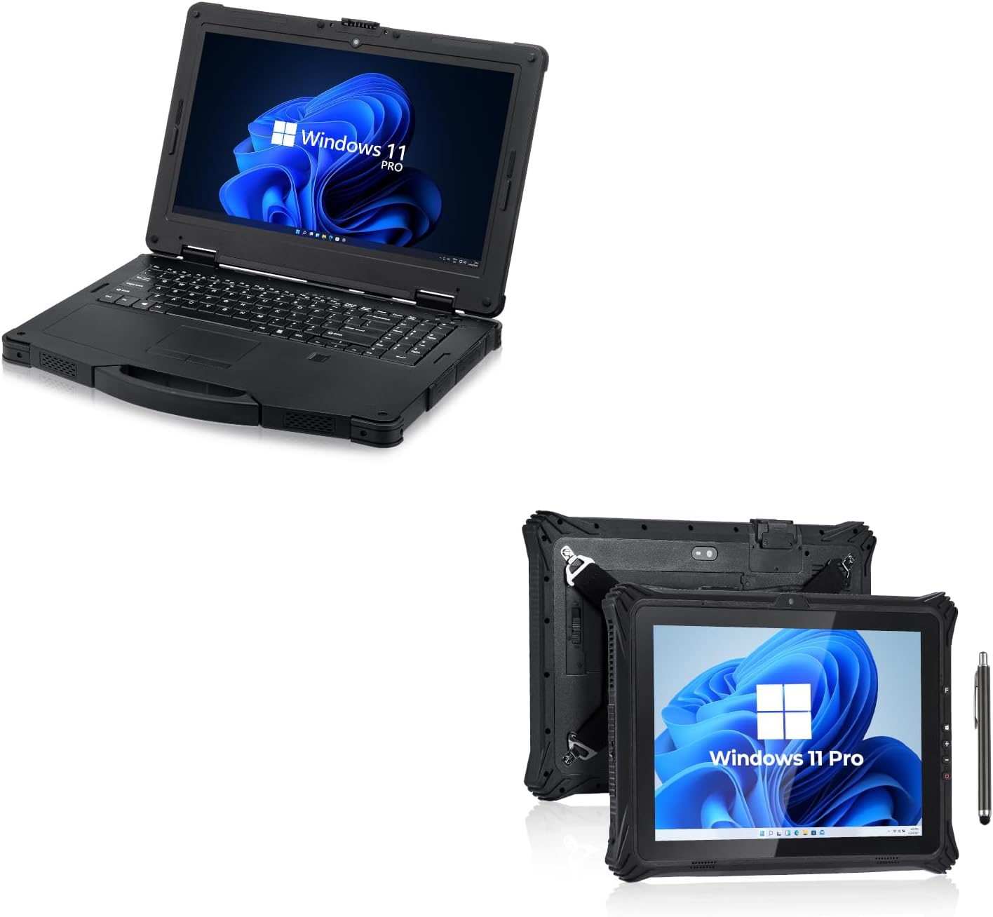 Amazon.com : MUNBYN 15.6" Rugged Laptop Windows 11 Pro, Heavy Duty ...