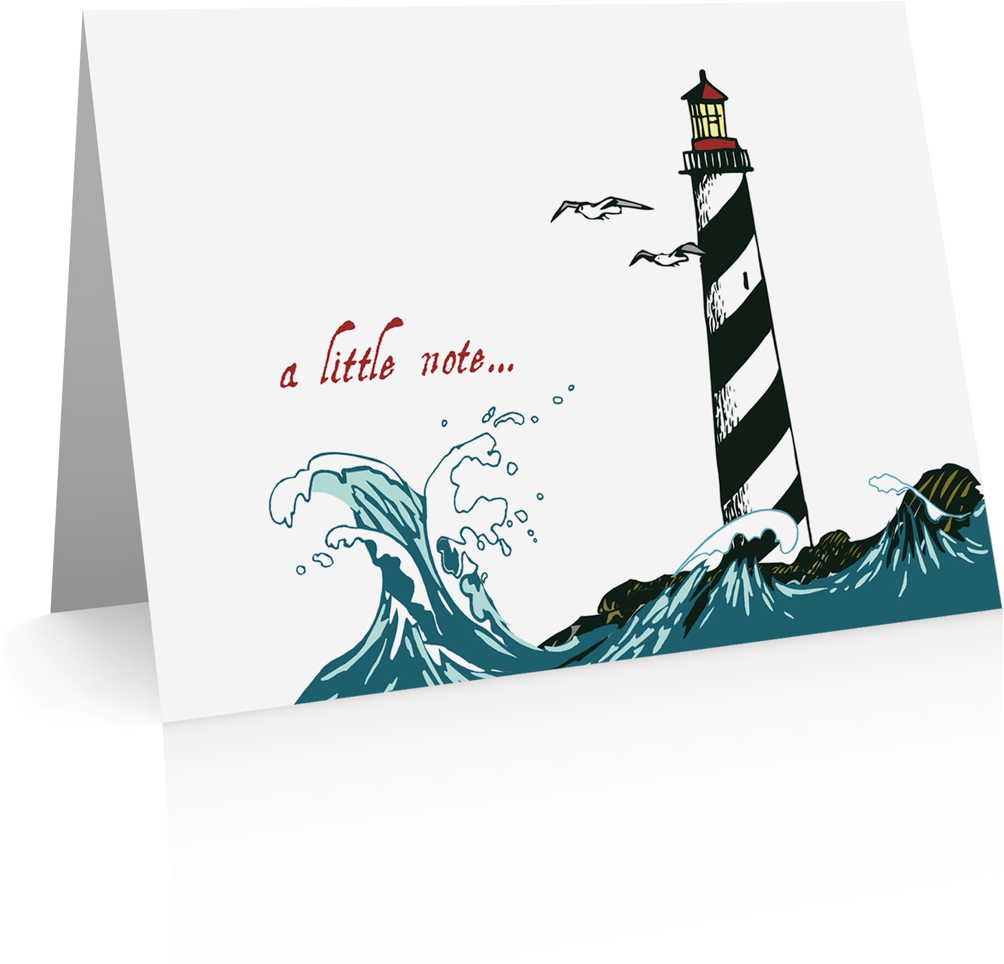 Amazon.com : Quni Brand Lighthouse Note Cards. Lighthouse Thank You ...
