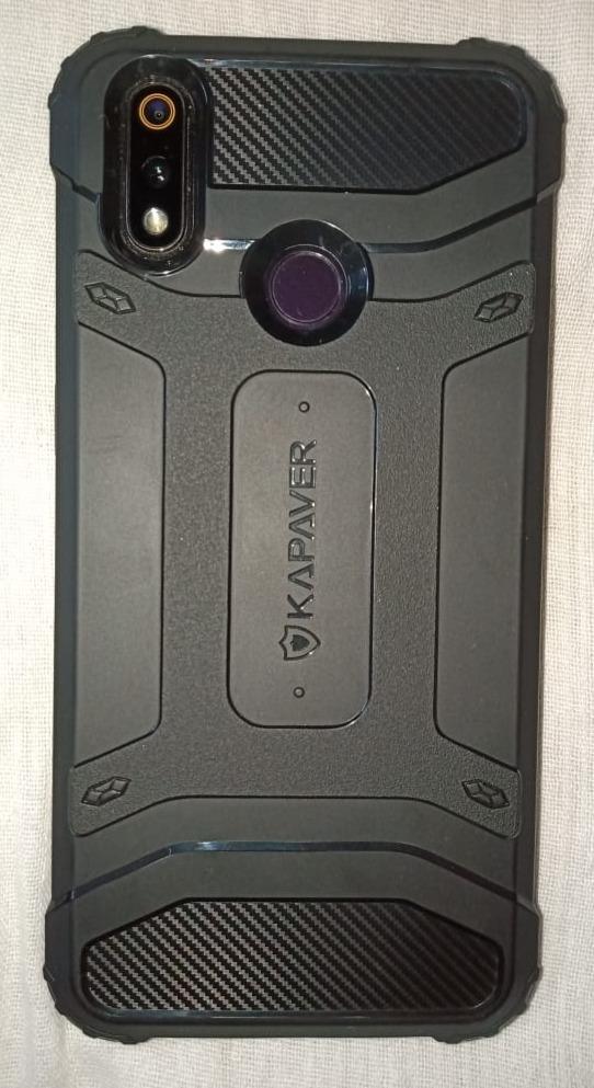 KAPAVER ® Rugged Armor TPU Back Cover Case for Realme 3 Pro - (Black ...