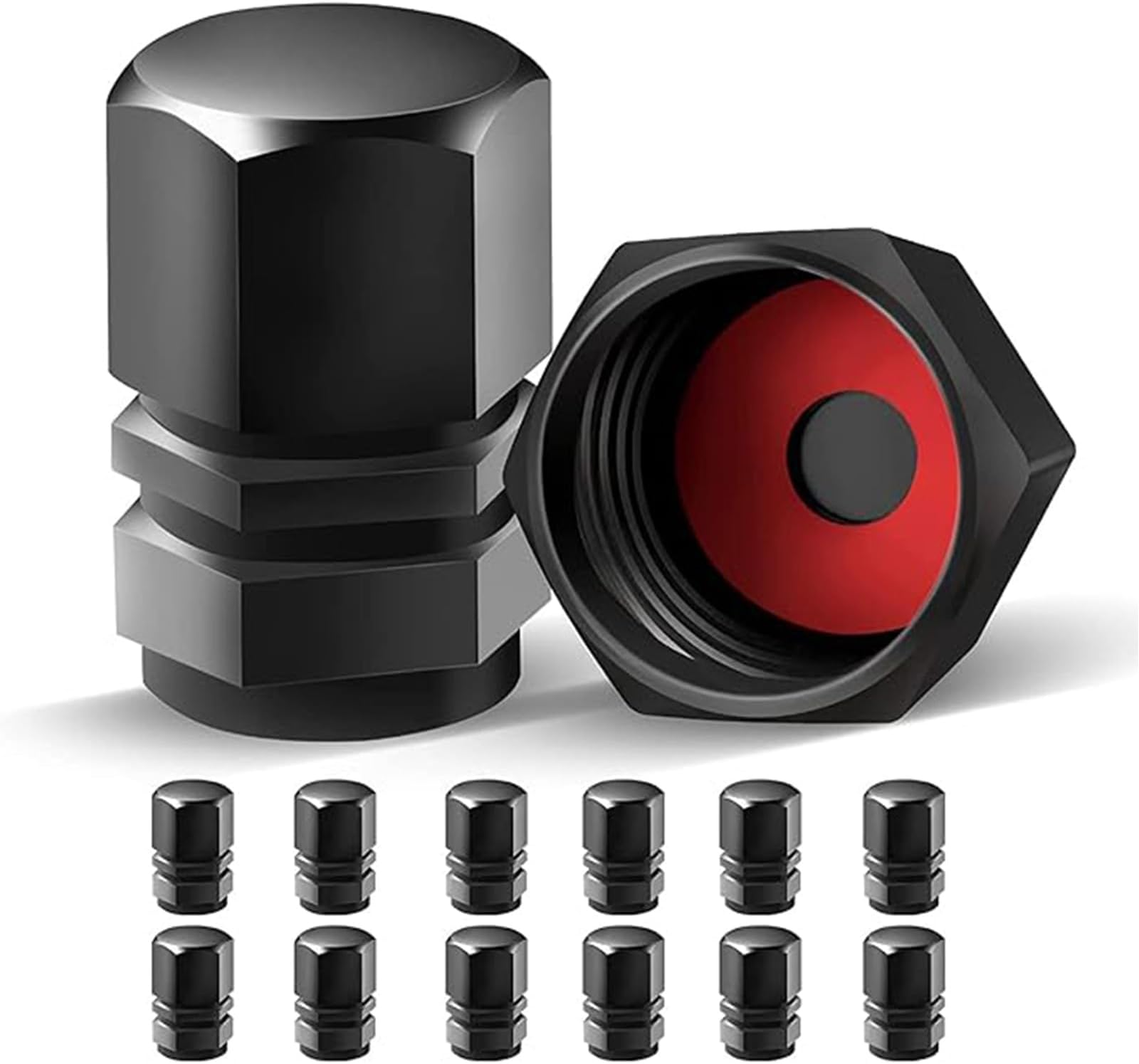 EKIND Tire Stem Valve Caps Wheel Aluminum Valve Covers Car Dustproof ...