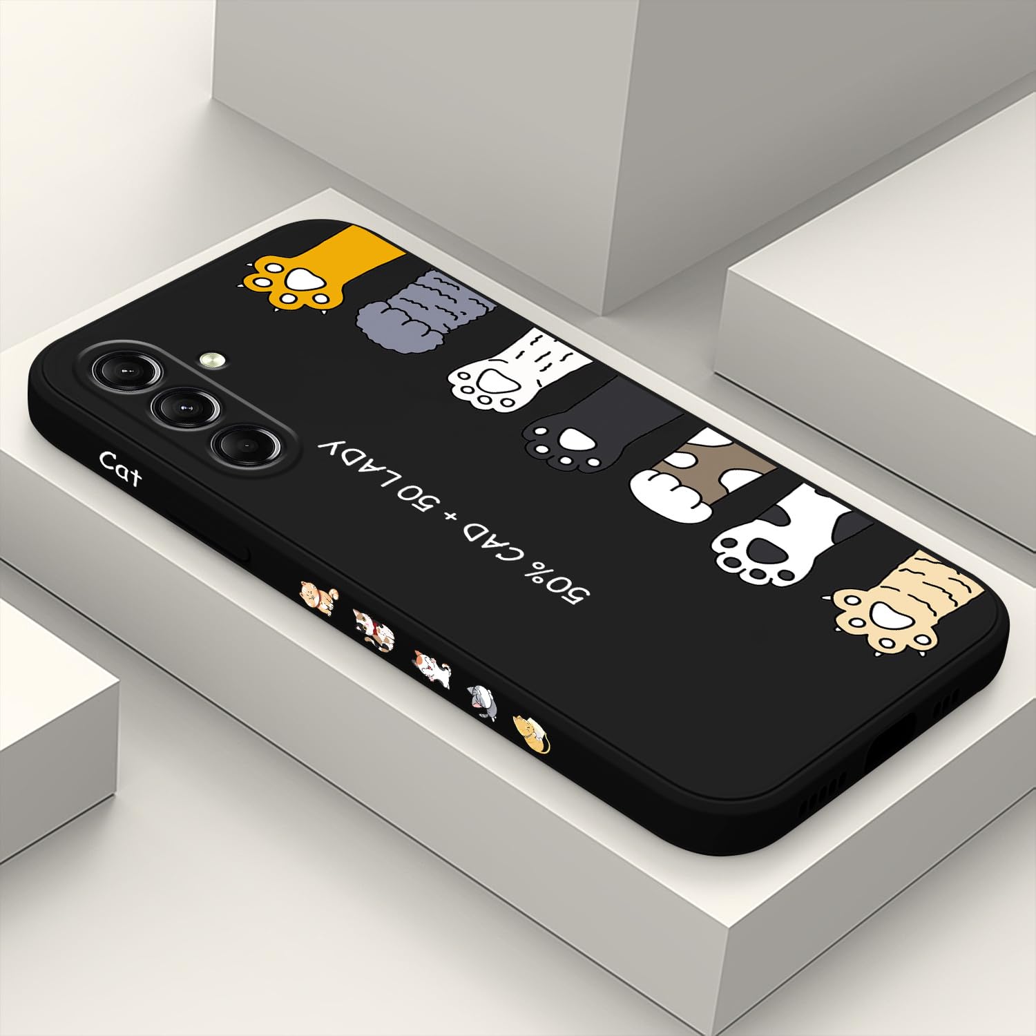 Amazon.com: LEECG for Galaxy S24 Case, Flower Butterfly Cute Cat Ideas ...