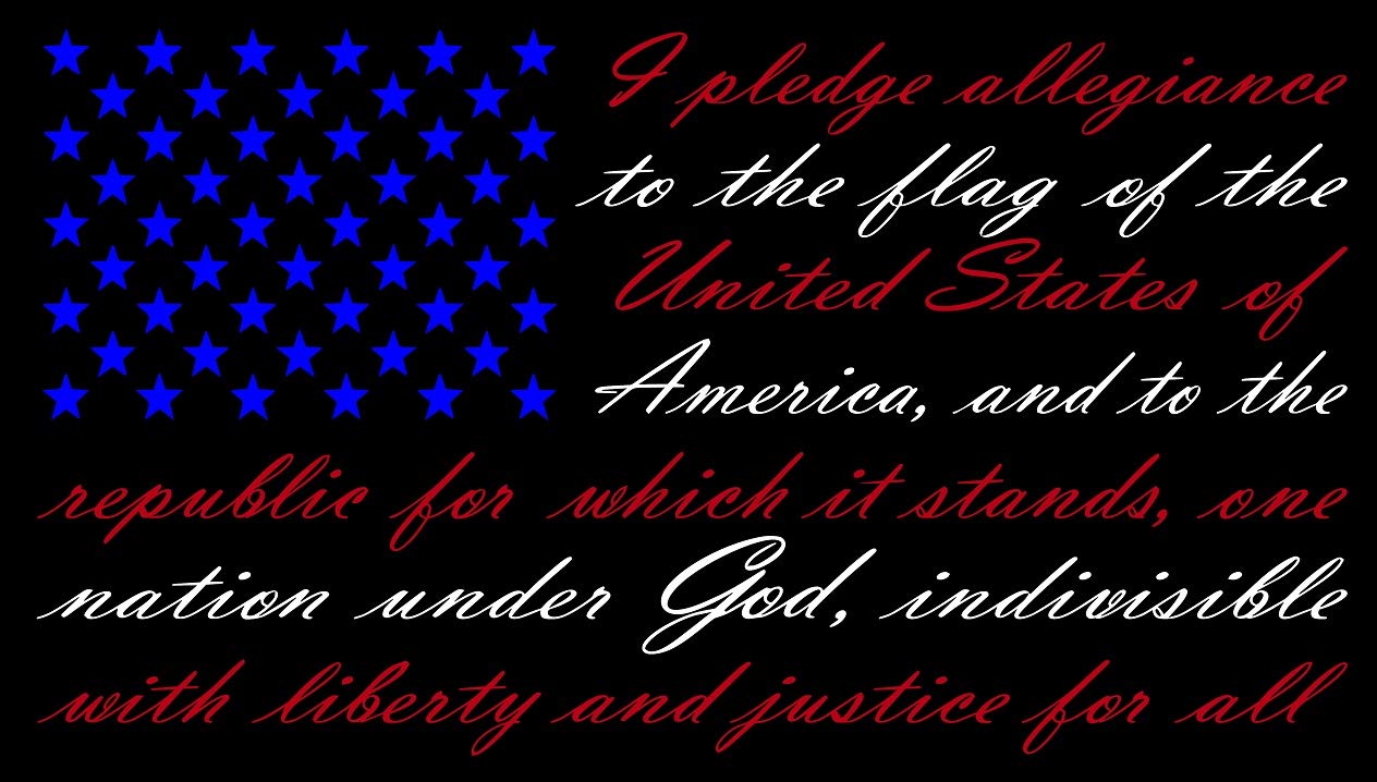 Pledge Of Allegiance Flag Decal American Truck