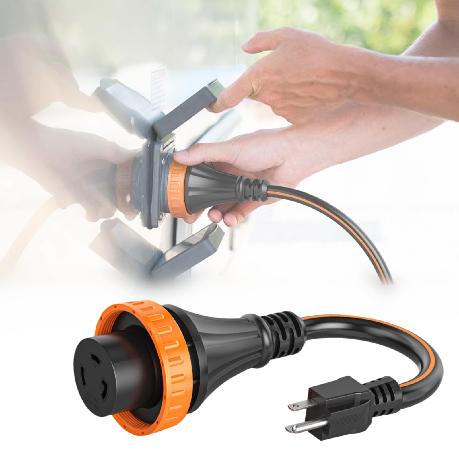Snapklik.com : Sulythw 30 Amp To 15 Amp 110 Volt RV Adapter Cord