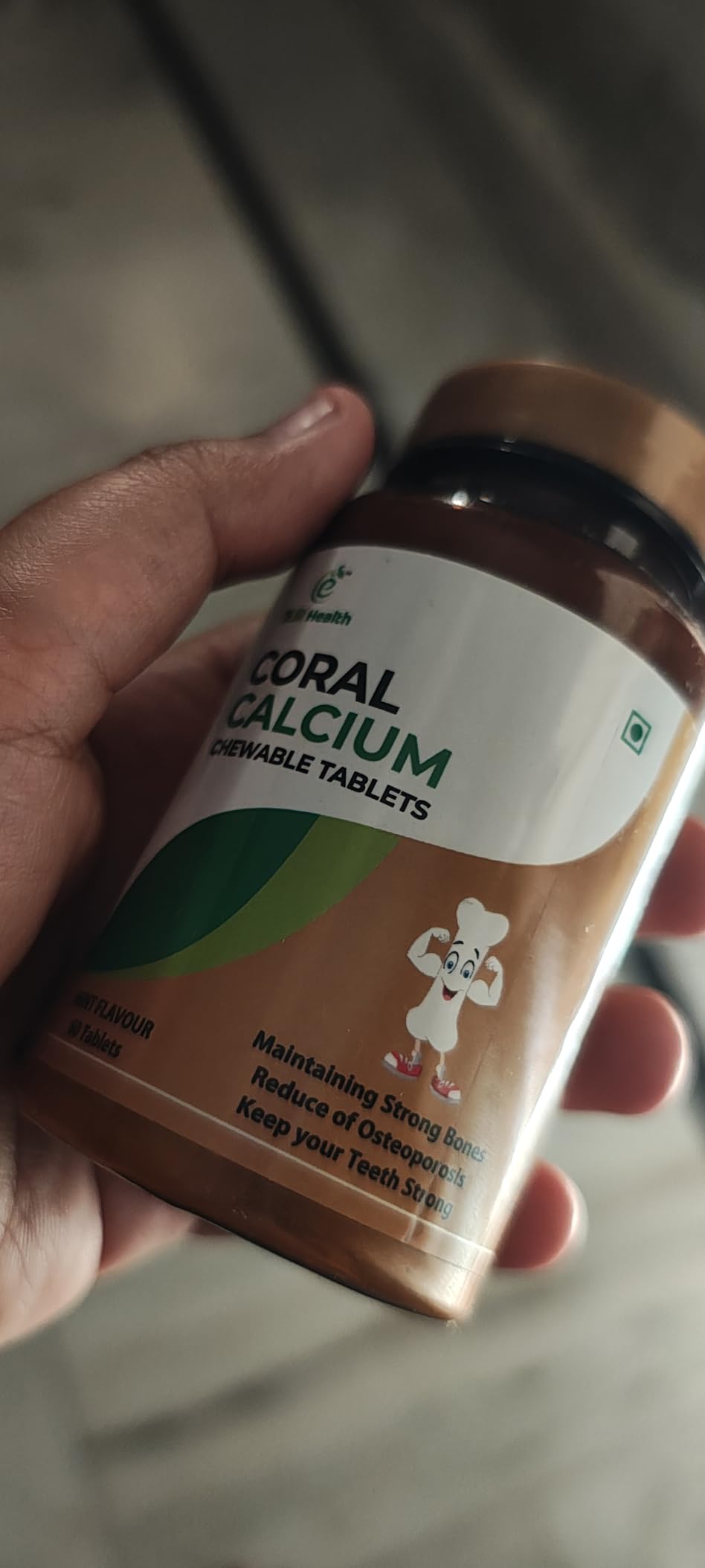 Eurus Lifesciences Coral Calcium Chewable Tablets - Supports Bone ...