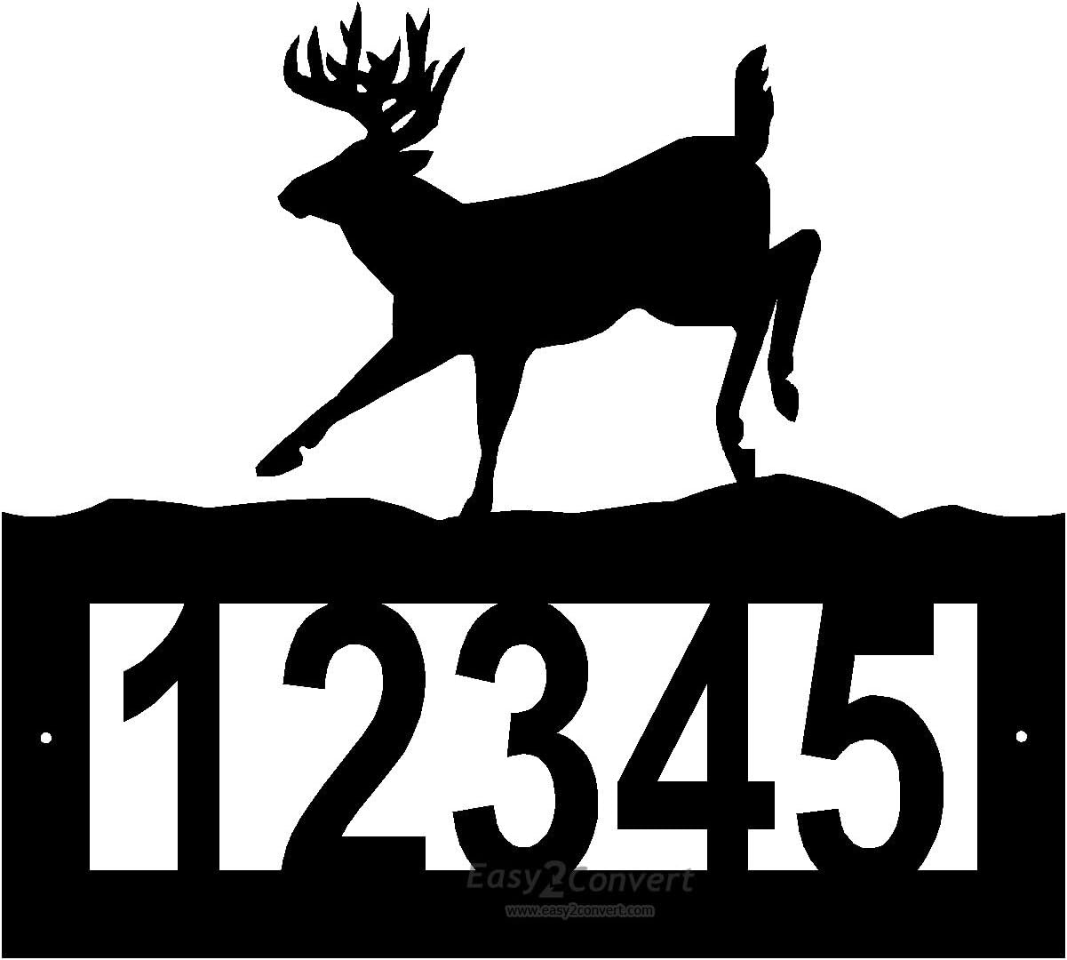 Amazon.com: Custom Steel Buck Deer Address Sign : Tools & Home Improvement