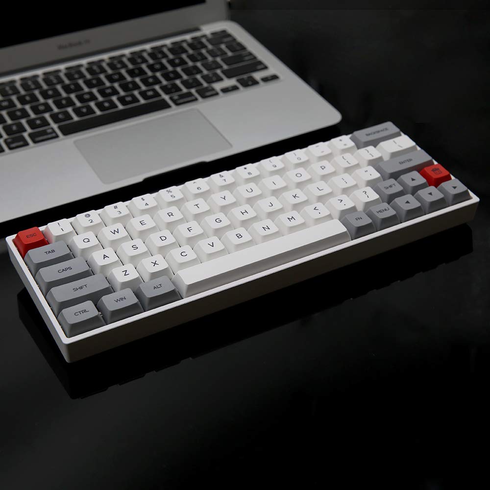 YUNZII SK64 Grey Hotswap Mechanical Gaming Keyboard with Optical Switch ...