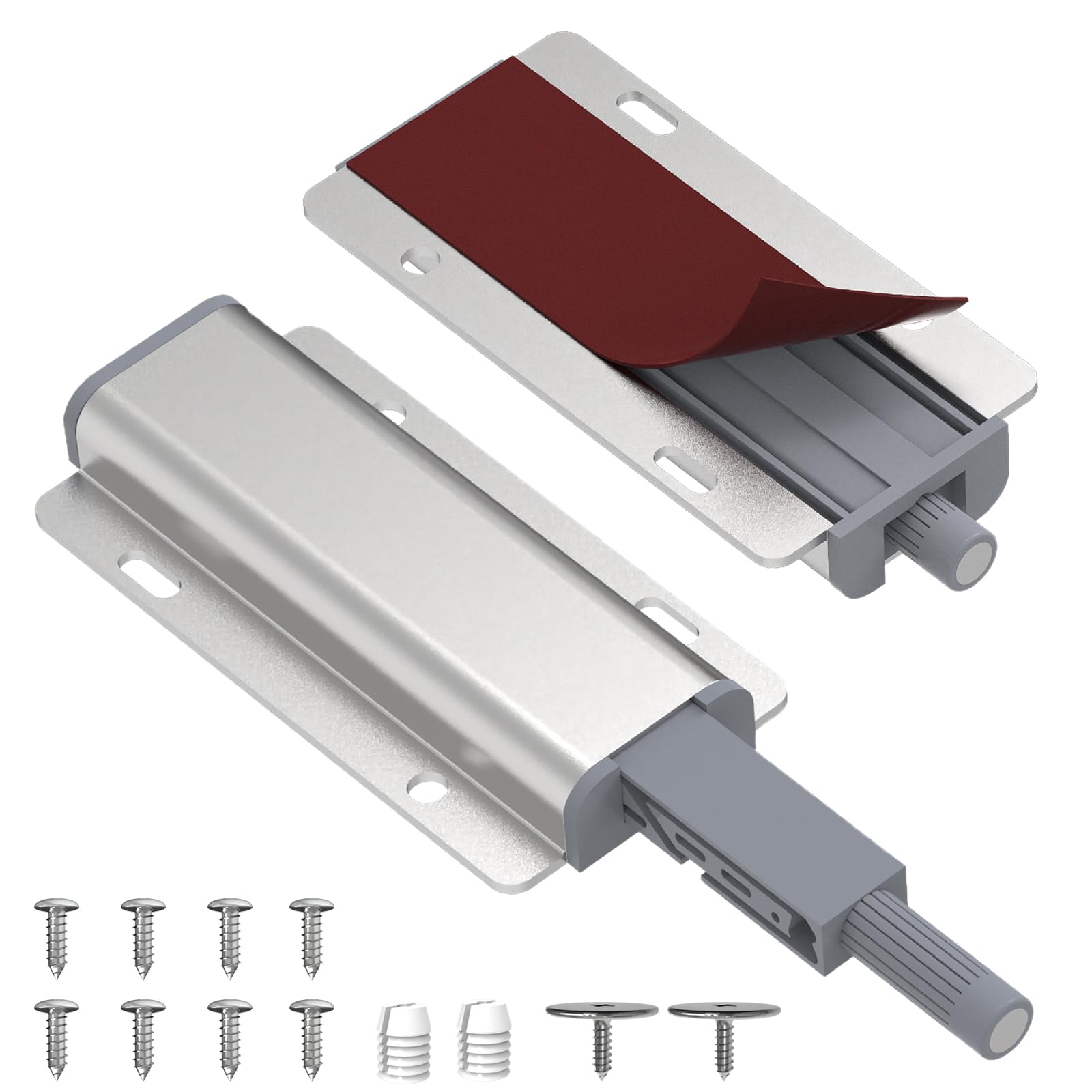 Push to Open Door Latch for Cabinet Door 6 Pack Magnetic Push Latches ...