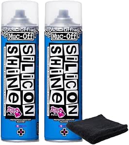 Amazon.com: Muc-Off Silicon Shine 500ml, 2-Pack | Quick-Dry & Dirt ...