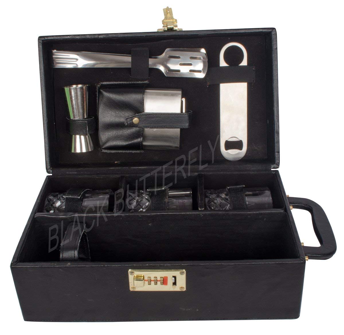Black Butterfly Bar Tools Set - Kitchen, Home, Bar - Bar Accessories ...