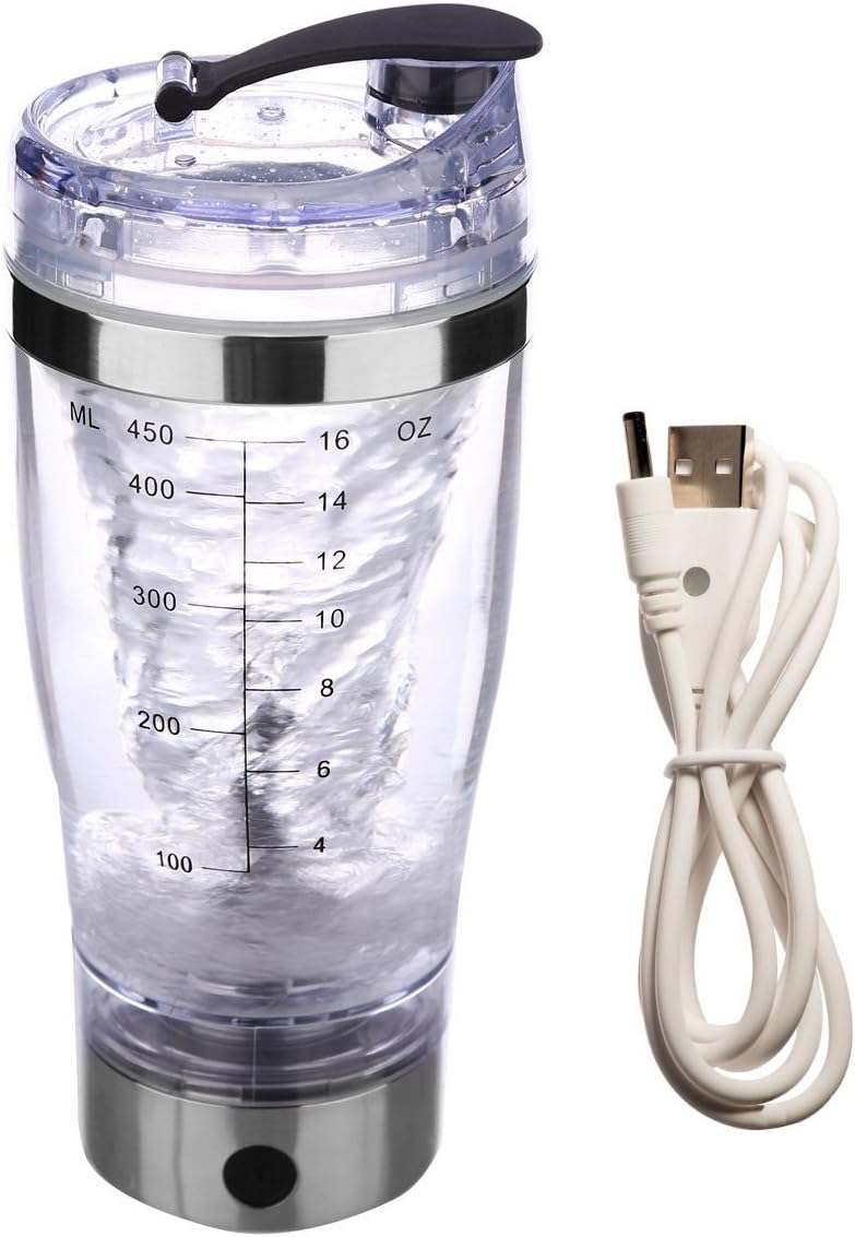 Amazon.com: USB Rechargeable Protein Shaker Mixer - Portable Electric ...