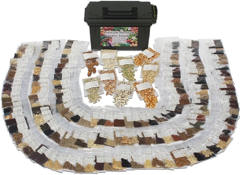 Amazon.com : Survival Garden Seed Vault, 171 Varieties, 70,000+ Seeds ...
