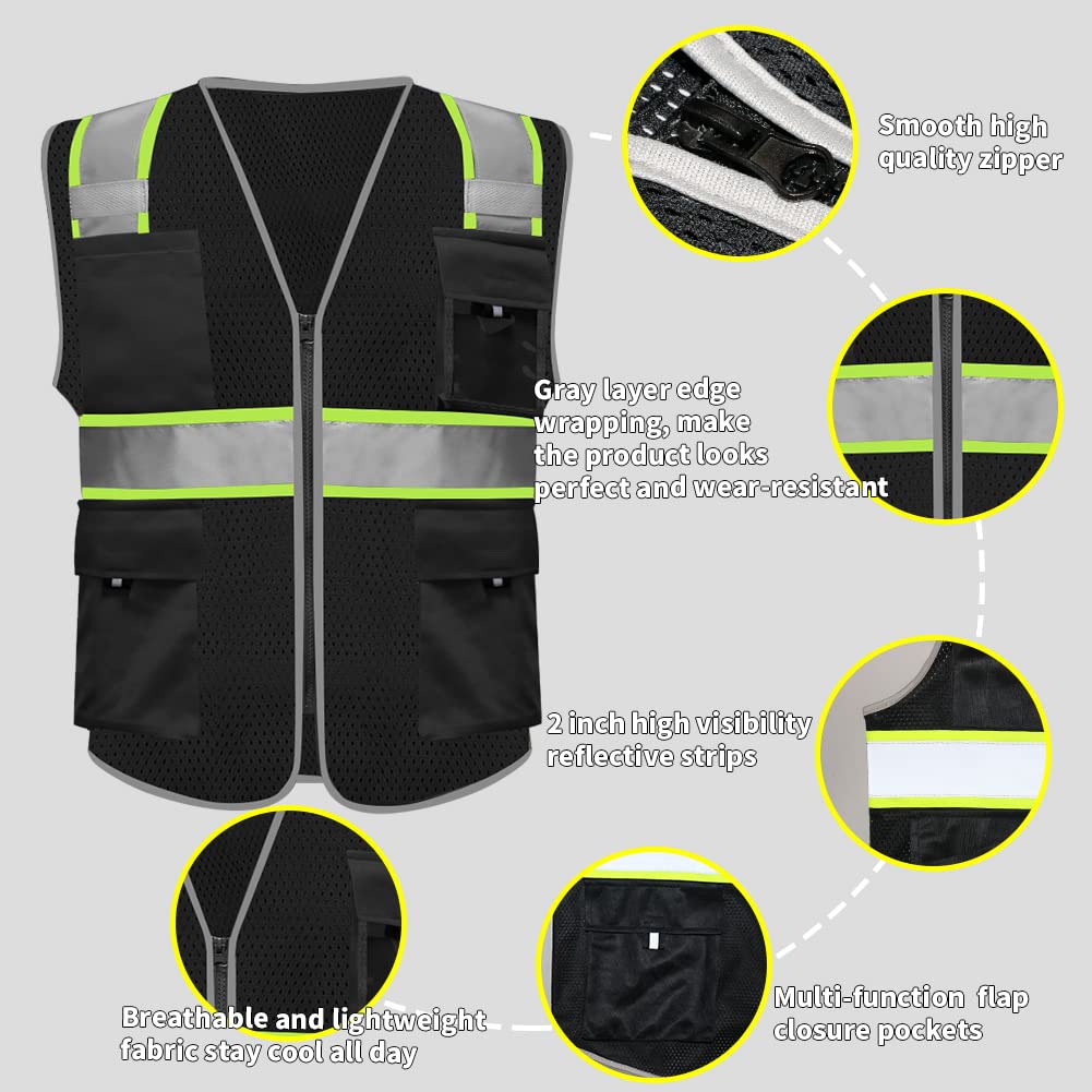 Snapklik.com : HYCOPROT High Visibility Mesh Reflective Safety Vests