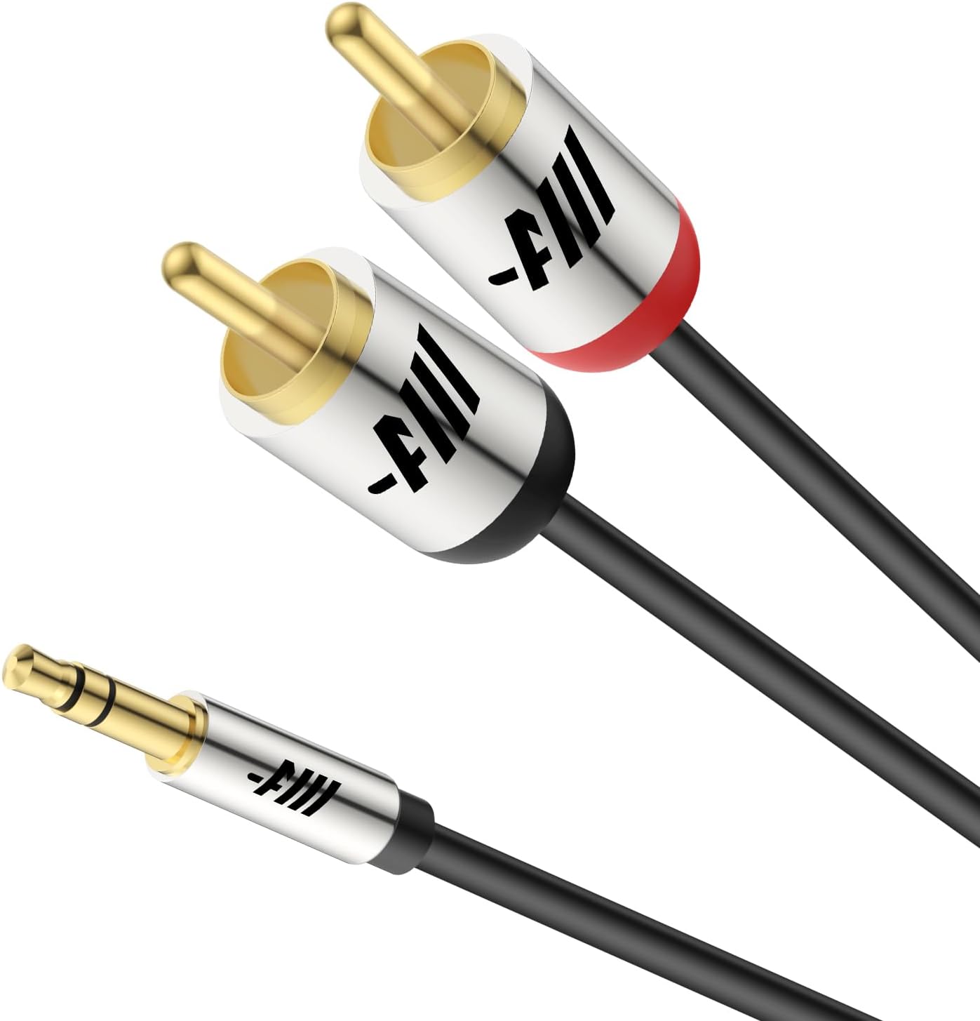 Amazon.com: MCSPER RCA to 3.5mm AUX Cable, (6.6 Feet) 3.5 mm 1/8 to RCA ...
