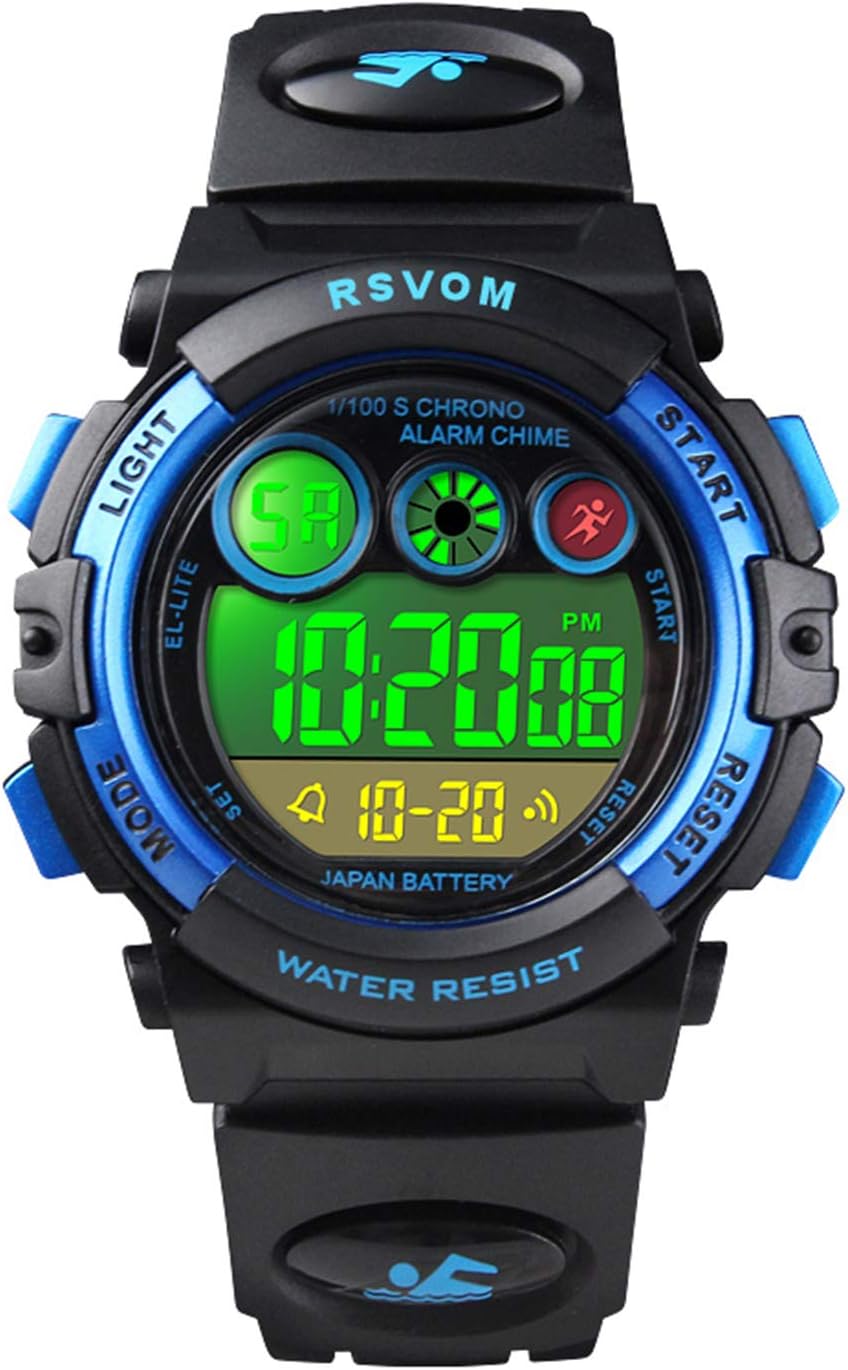 VenSten Kids Digital Watch for Boys - Girls Childrens Sports Electronic ...