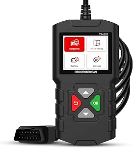 Amazon.com: JDIAG Escáner OBD2 para automóvil, lector de código de falla de motor de vehículo ...