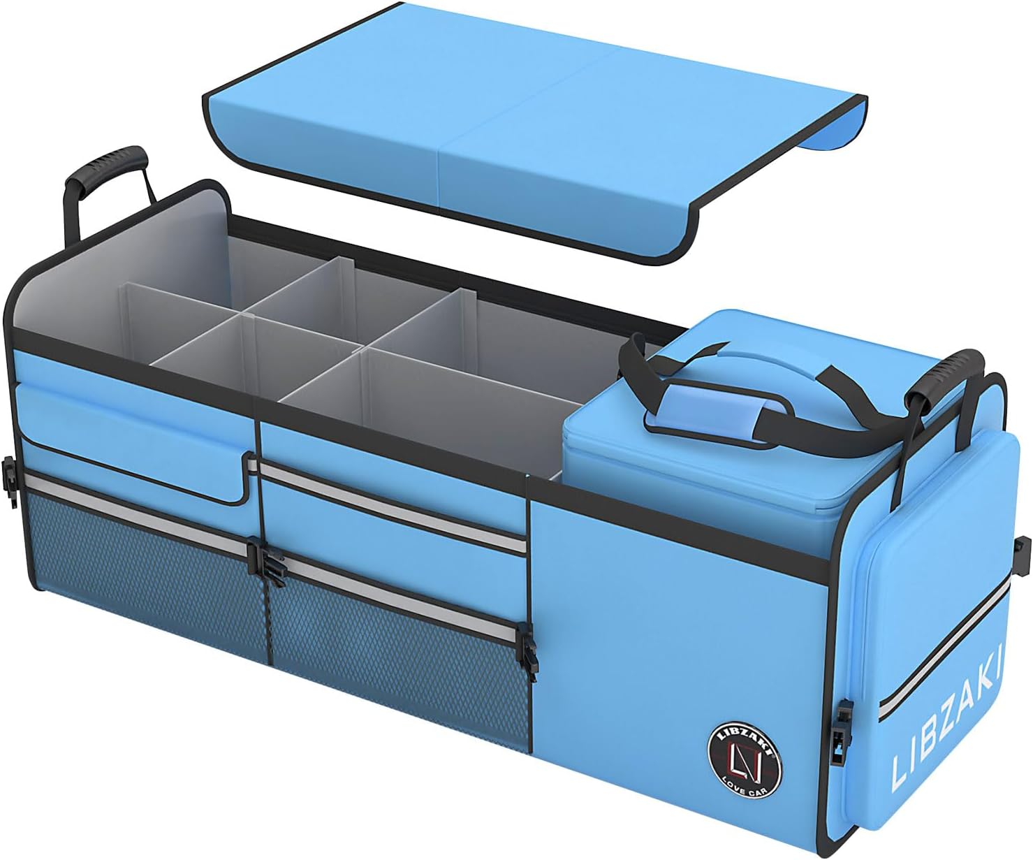 Amazon.com: LIBZAKI Oversize 4 in 1 Car Trunk Storage Organizer, Multi ...