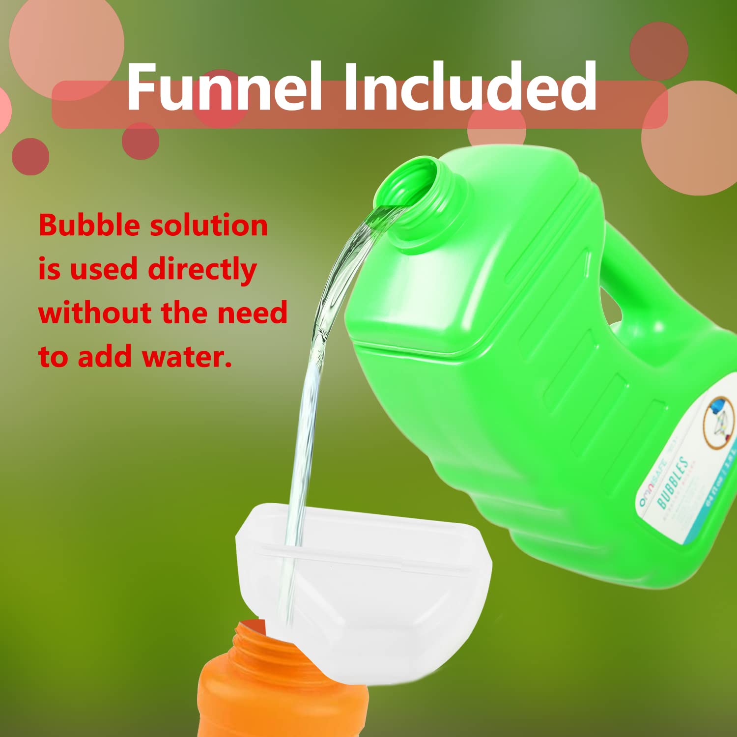 Snapklik.com : OMNISAFE Non-Concentrated Bubble Refill Solution 64 Oz/189 L