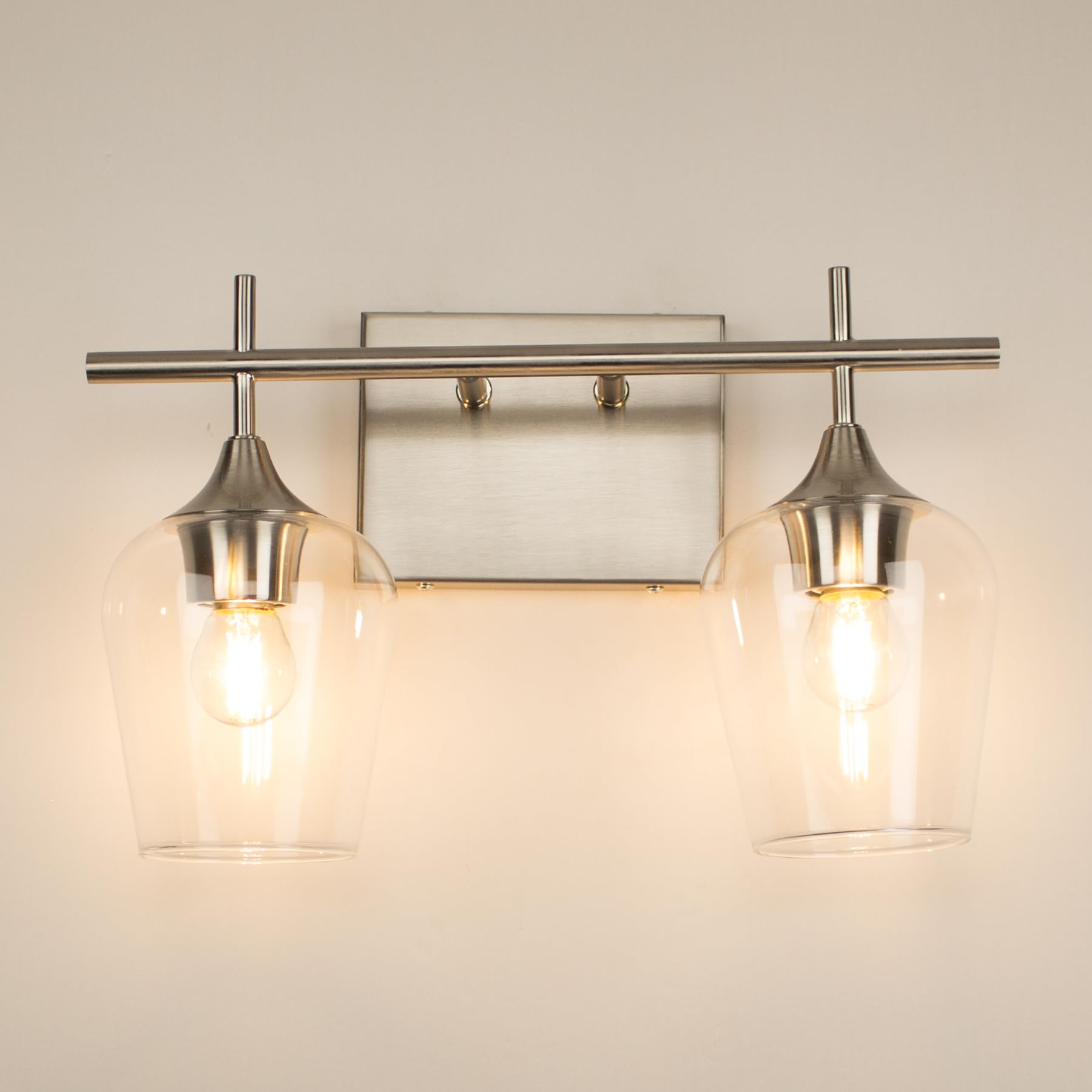 HOMECHOOSE Bathroom Light Fixtures,2-Light Bathroom Vanity Light ...