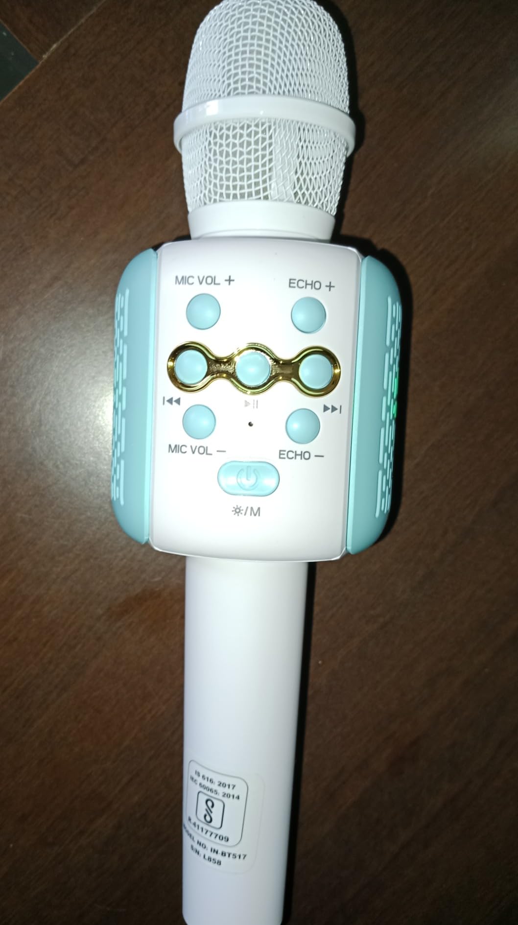 VRJTEC Wireless Handheld Multi-Function Bluetooth Singing Mike ...