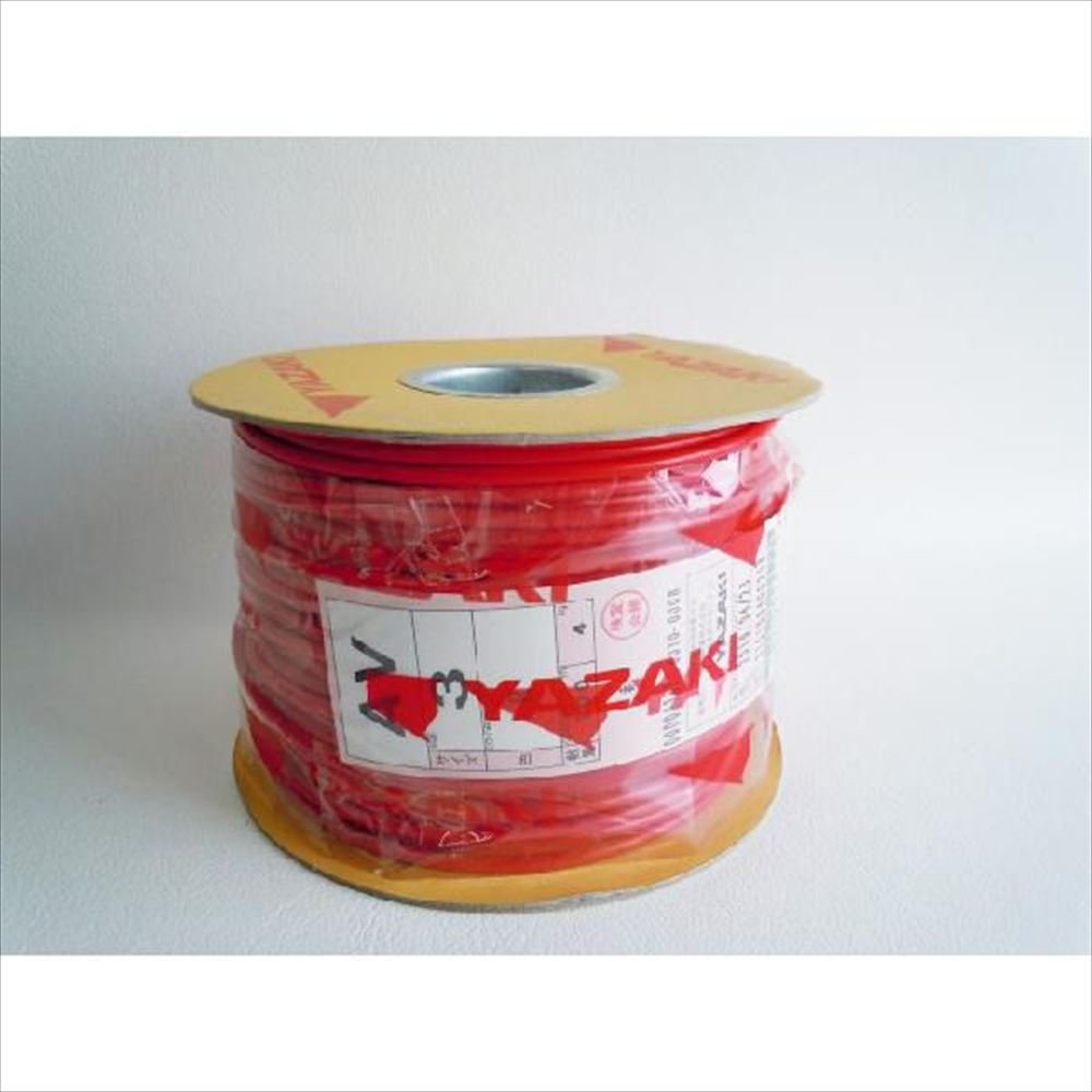 Amazon.co.jp: 矢崎総業 配線コード(AVコード) 3.0sq 100m巻 赤(レッド): DIY・工具・ガーデン