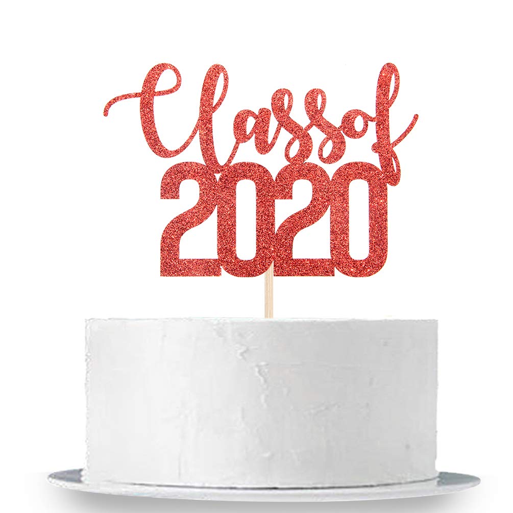 Innoru Glitter Class Of 2020 Cake Topper Gongrats Grad Congrats ...