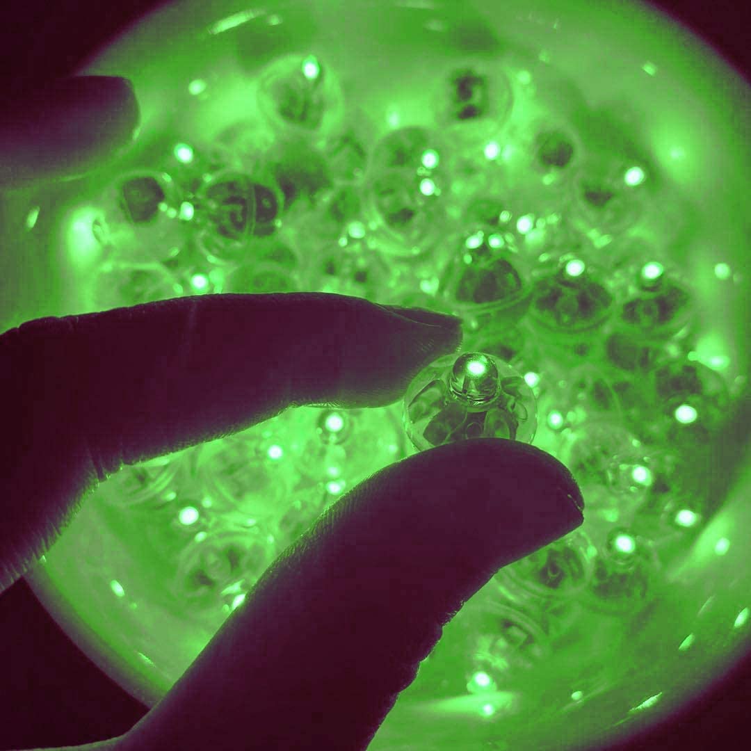 Snapklik.com : JJGoo 100Pcs LED Balloon Lights, Flash Waterproof Round ...