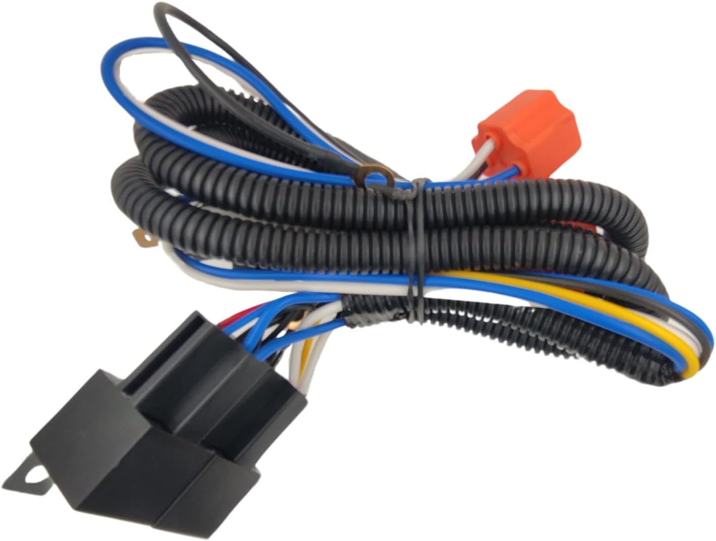 Amazon.com: H4 Headlight Relay Harness Kit, 2-Headlight Wiring Harness ...