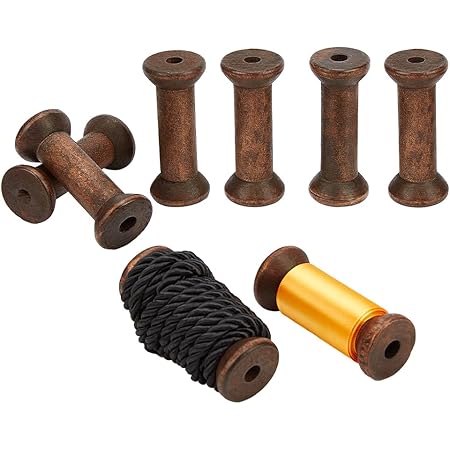 Amazon.com: PH PandaHall 8pcs Wooden Empty Spools 3.1 inch Sewing ...