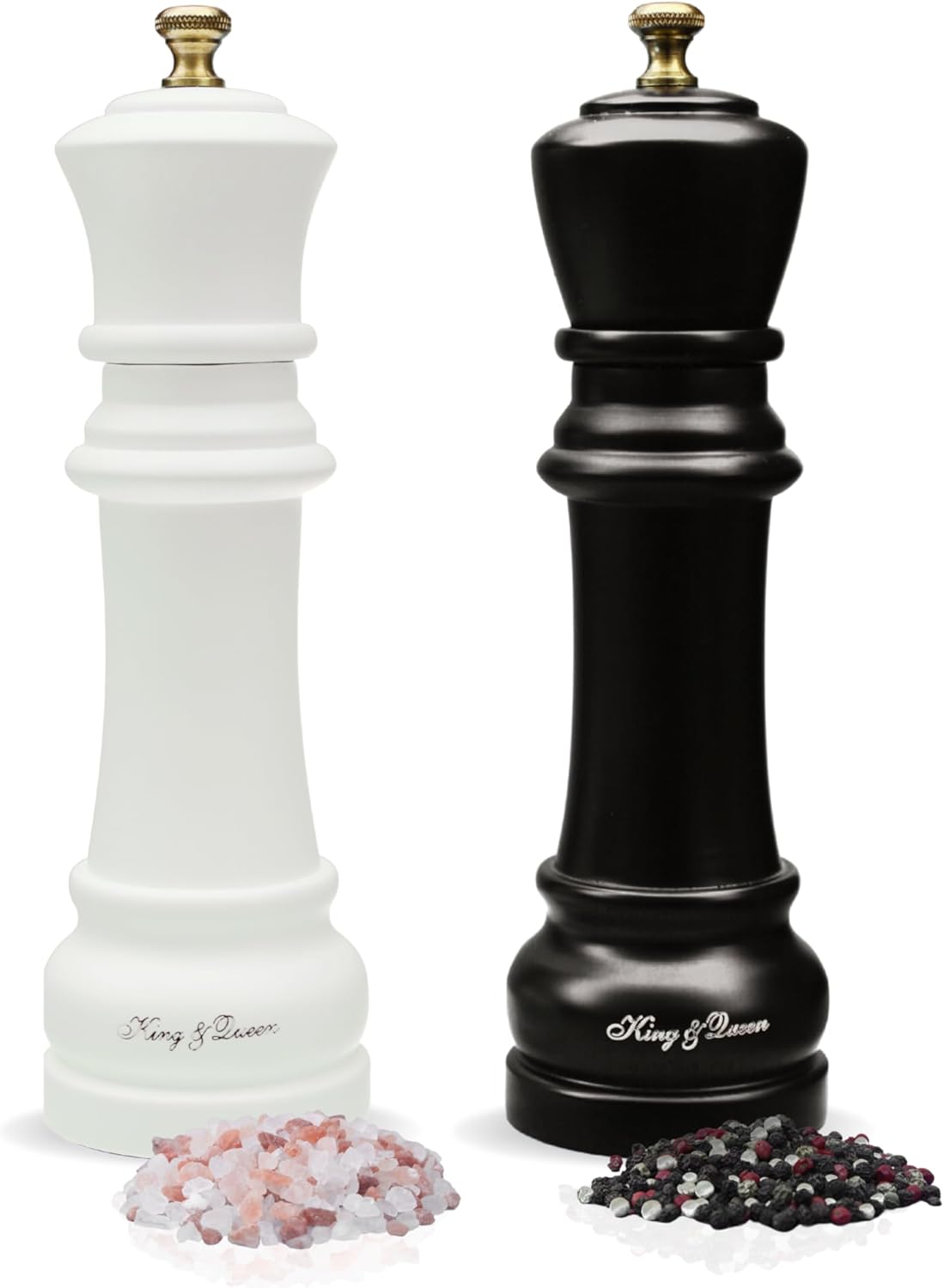 Amazon.com: Salt and Pepper Grinder Set wood - Premium Manual, Special ...