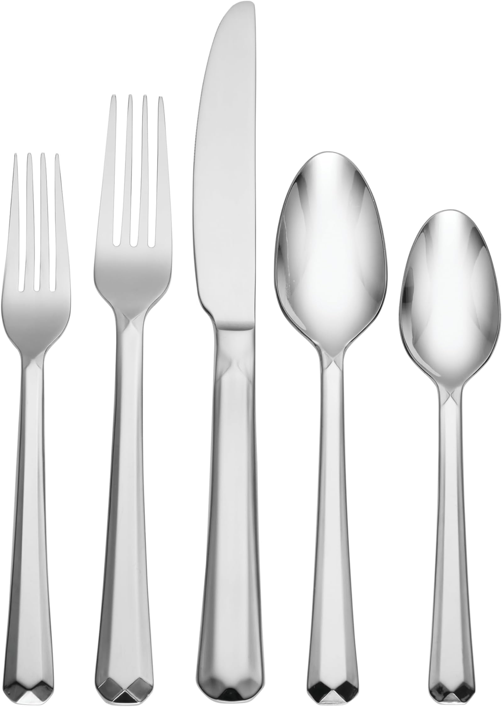 Oneida H015065A Flight 65 Piece Everyday Flatware Set, Service for 12 ...
