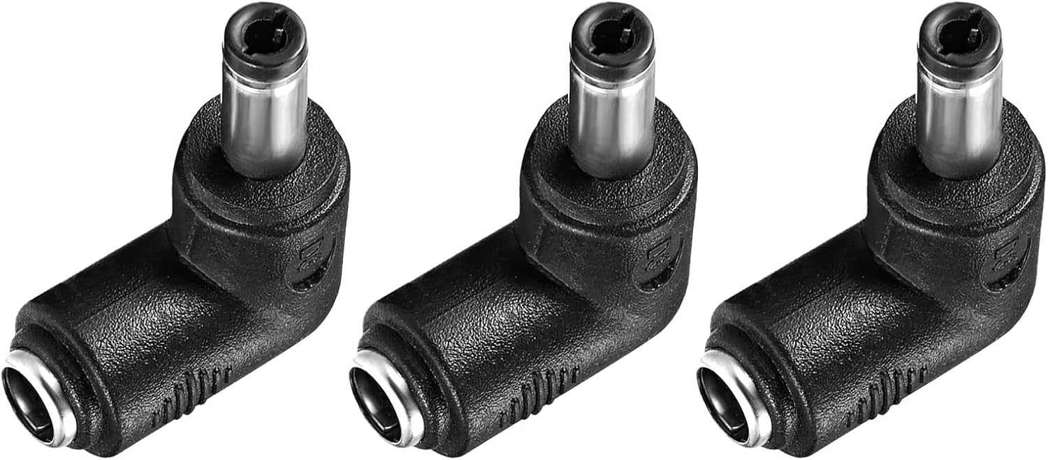 Amazon.com: Rebower DC Male to Female Power Jack Connector 90 Degree ...