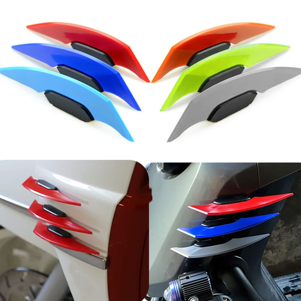 Snapklik.com : 2 Pieces Motorcycle Winglets Motorcycle Front Side ...