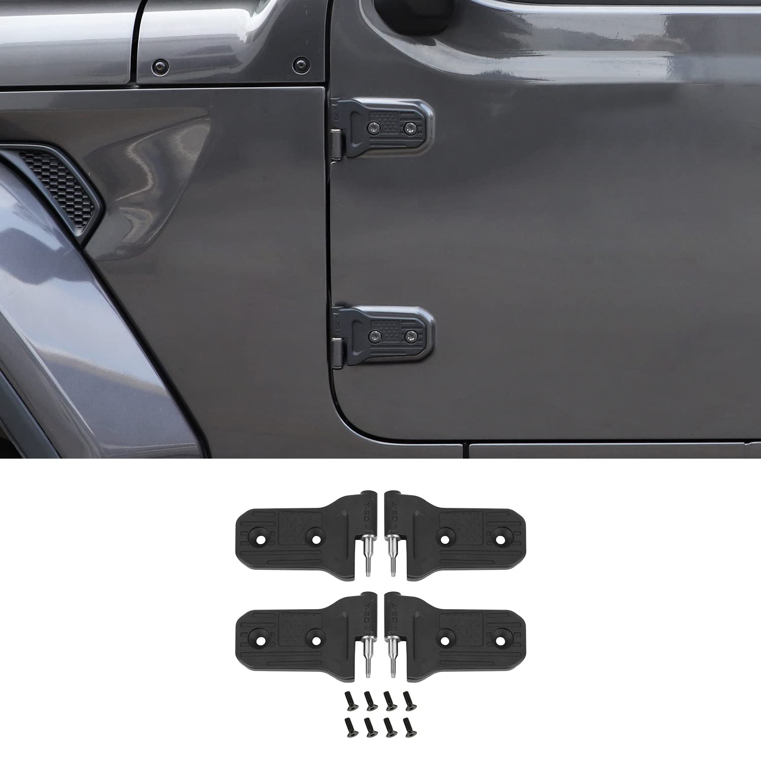 Amazon.com: CheroCar for Jeep JL Door Hinges,Original Door Hinges Kit ...