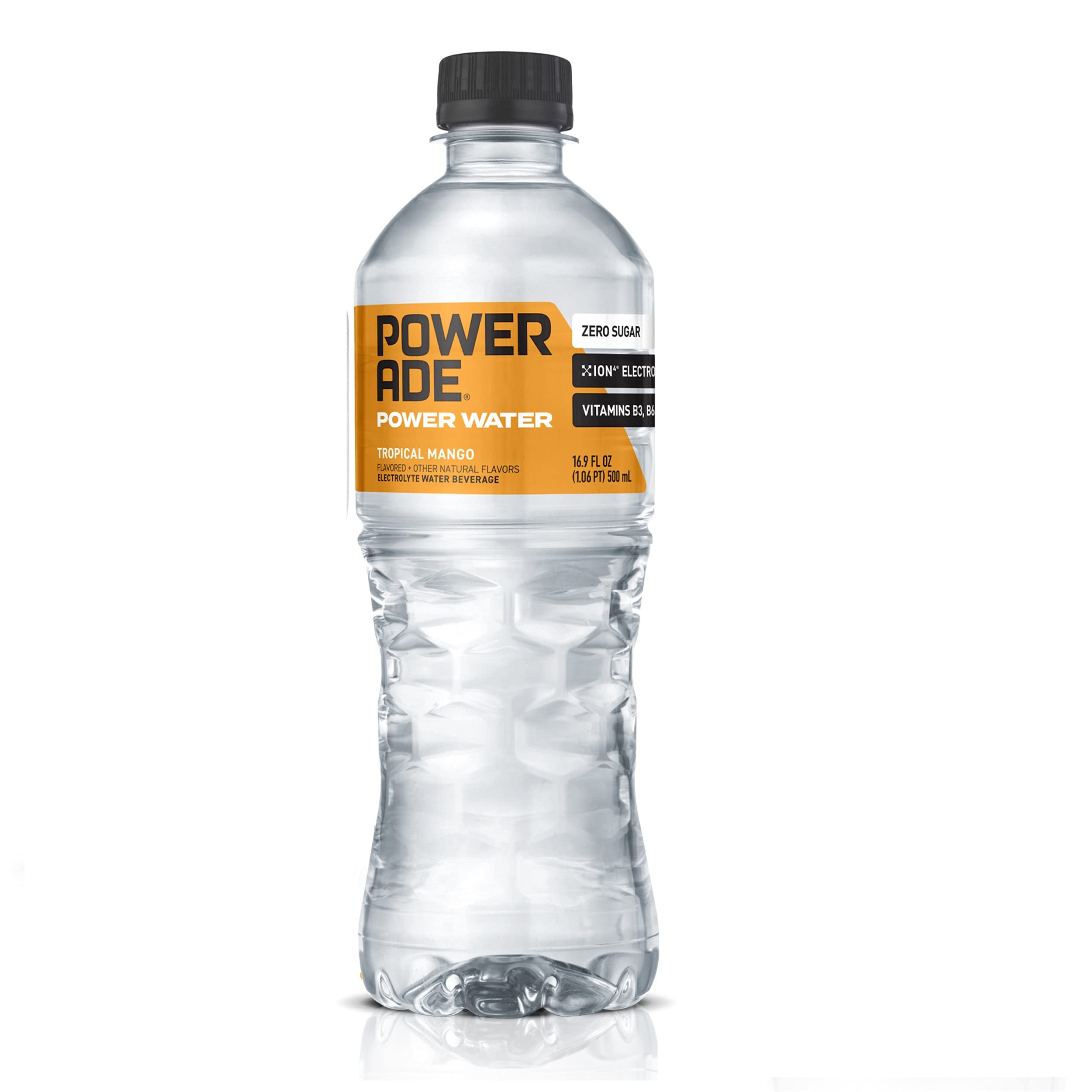 Powerade Power Water Tropical Mango Zero Sugar Zero Calorie Ion4 ...