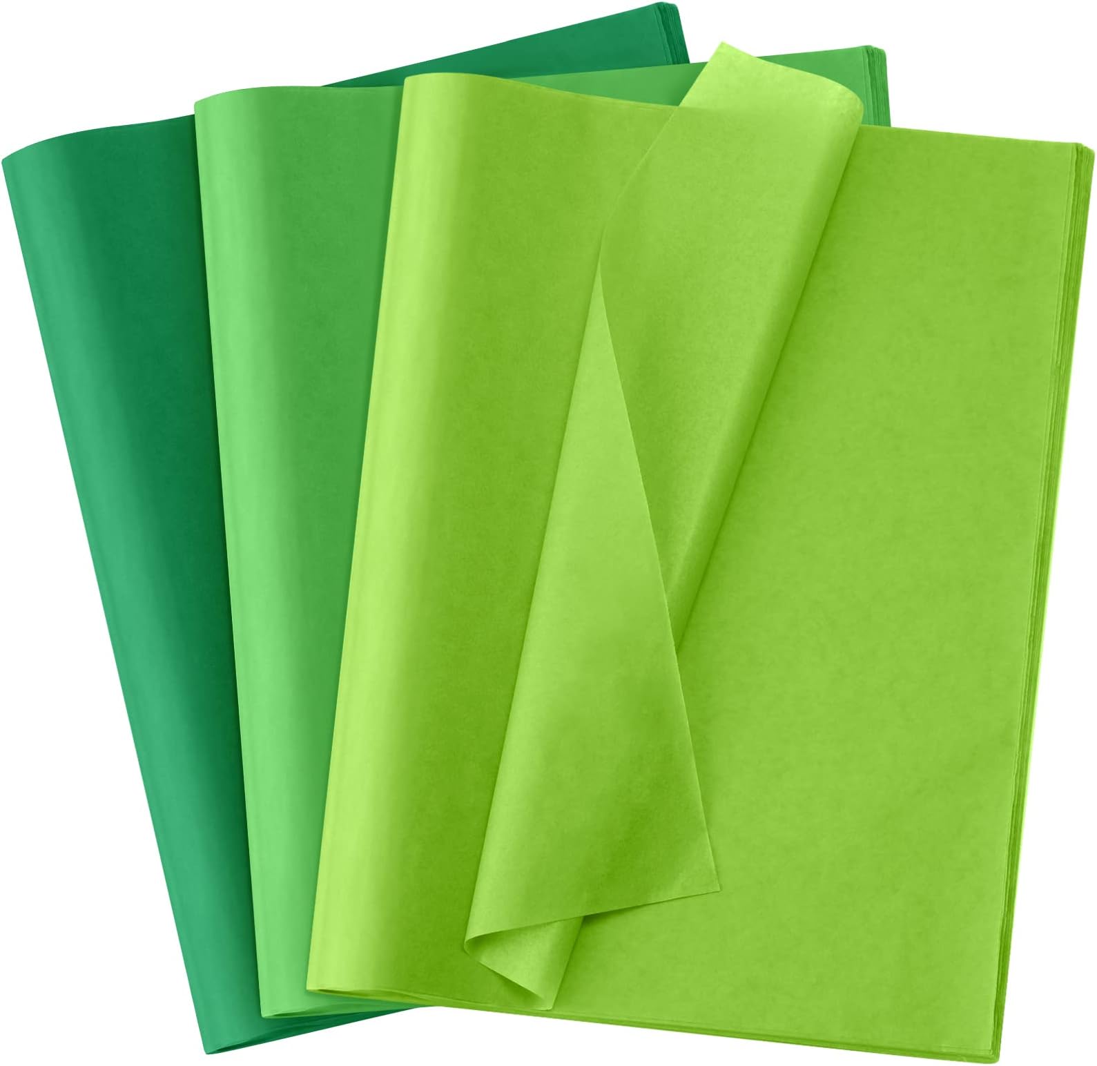 Amazon.com: Qilery 500 Sheets Green Tissue Paper 15 x 20 Inch Packing ...