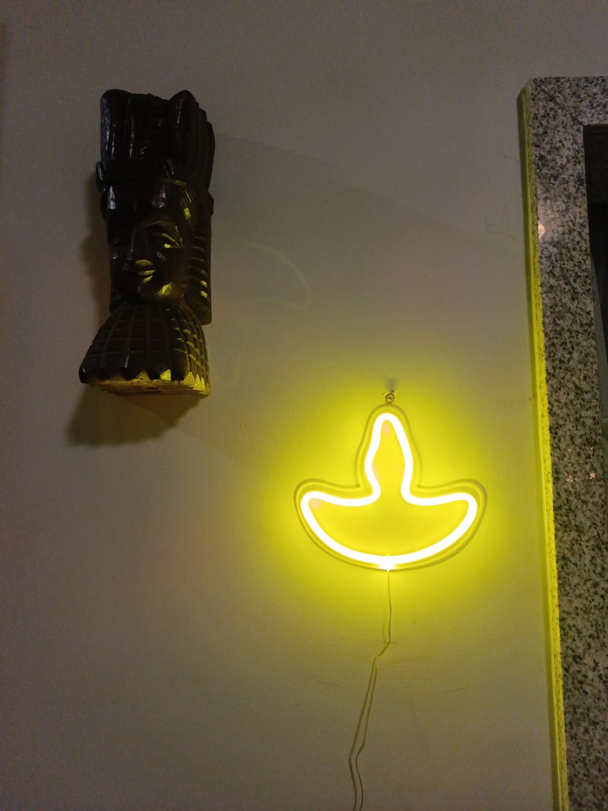 Gear Guard Decorative Neon Light Diya For pooja room Decoration Diwali ...