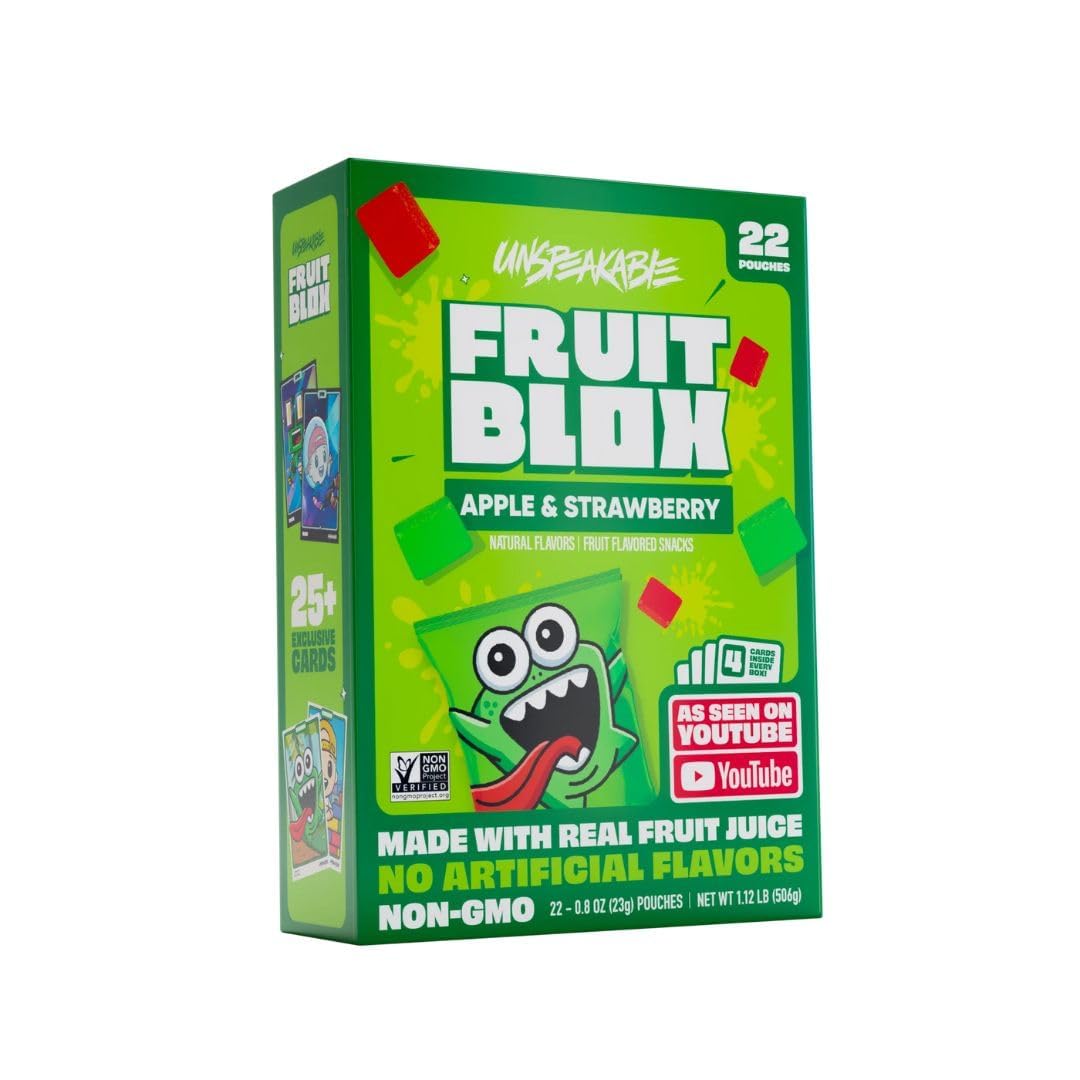 Amazon.com: Fruit Blox Unspeakable Apple Strawberry Fruit Snacks, 22 ...
